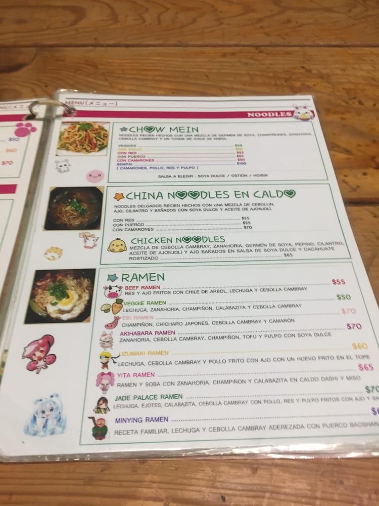 Menu at Lijiang restaurant, Monterrey, Av. Del Estado #244 Col. Tecnológico