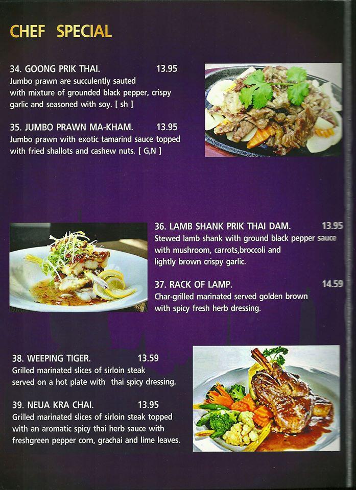 Menu at The Royal Thai Taste restaurant, Crawley
