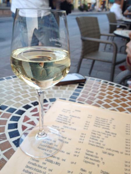 Menu at Via Magna restaurant, Prešov