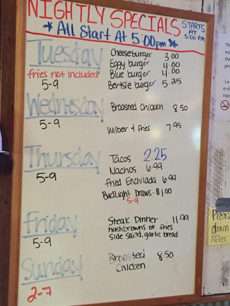 Menu at Country Bar & Grill, Plattsmouth, Gladys Dr