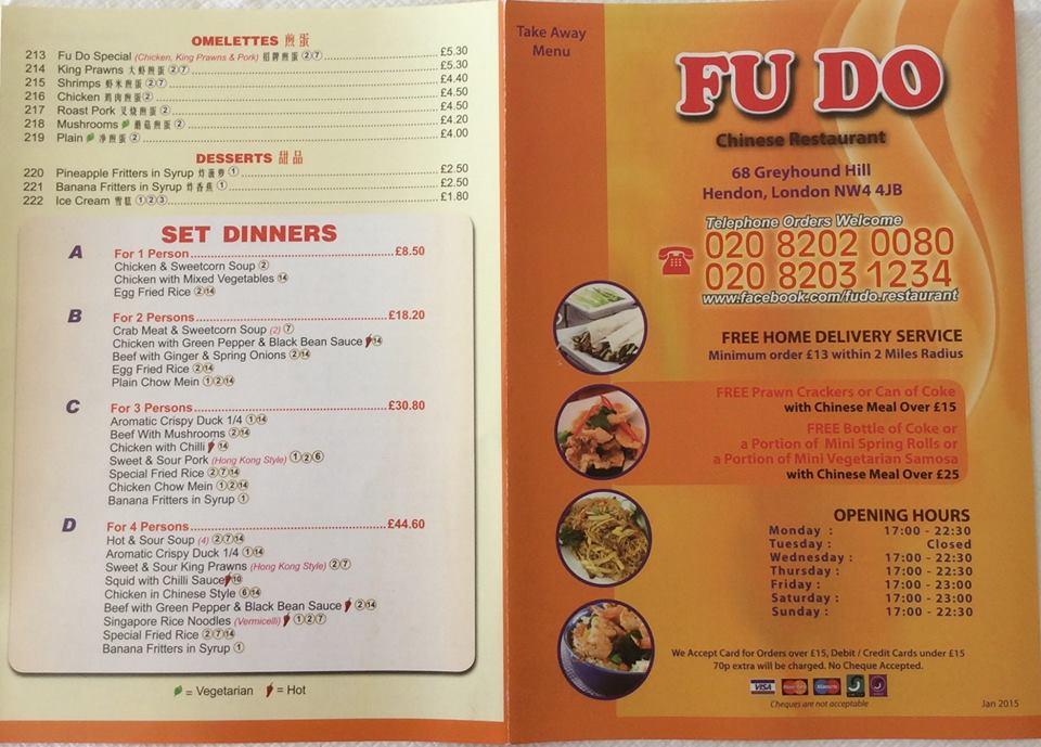 Menu at Yi Man Tang Chinese Restaurant & Takeaway, London, 328 Ballards Ln