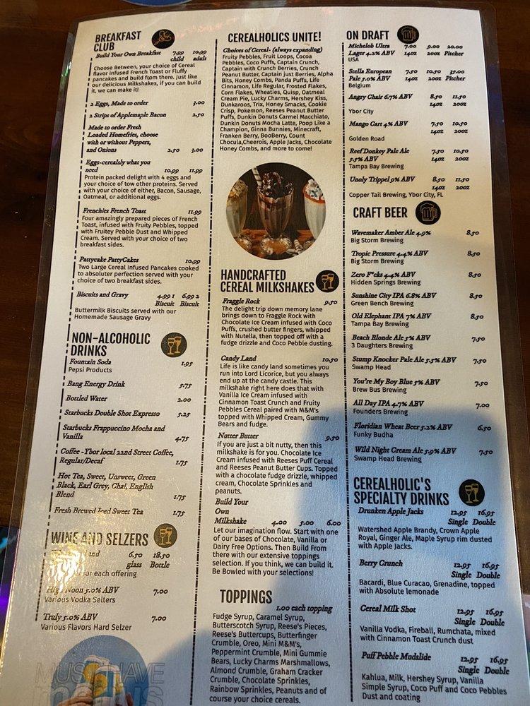 Menu at THE LOFT Elevated Bar & Food, Tampa
