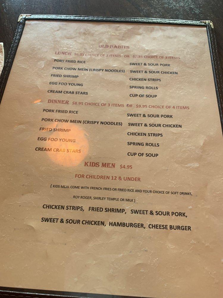 Menu at New Red Pavilion restaurant, Mountain Home, American Legion Blvd