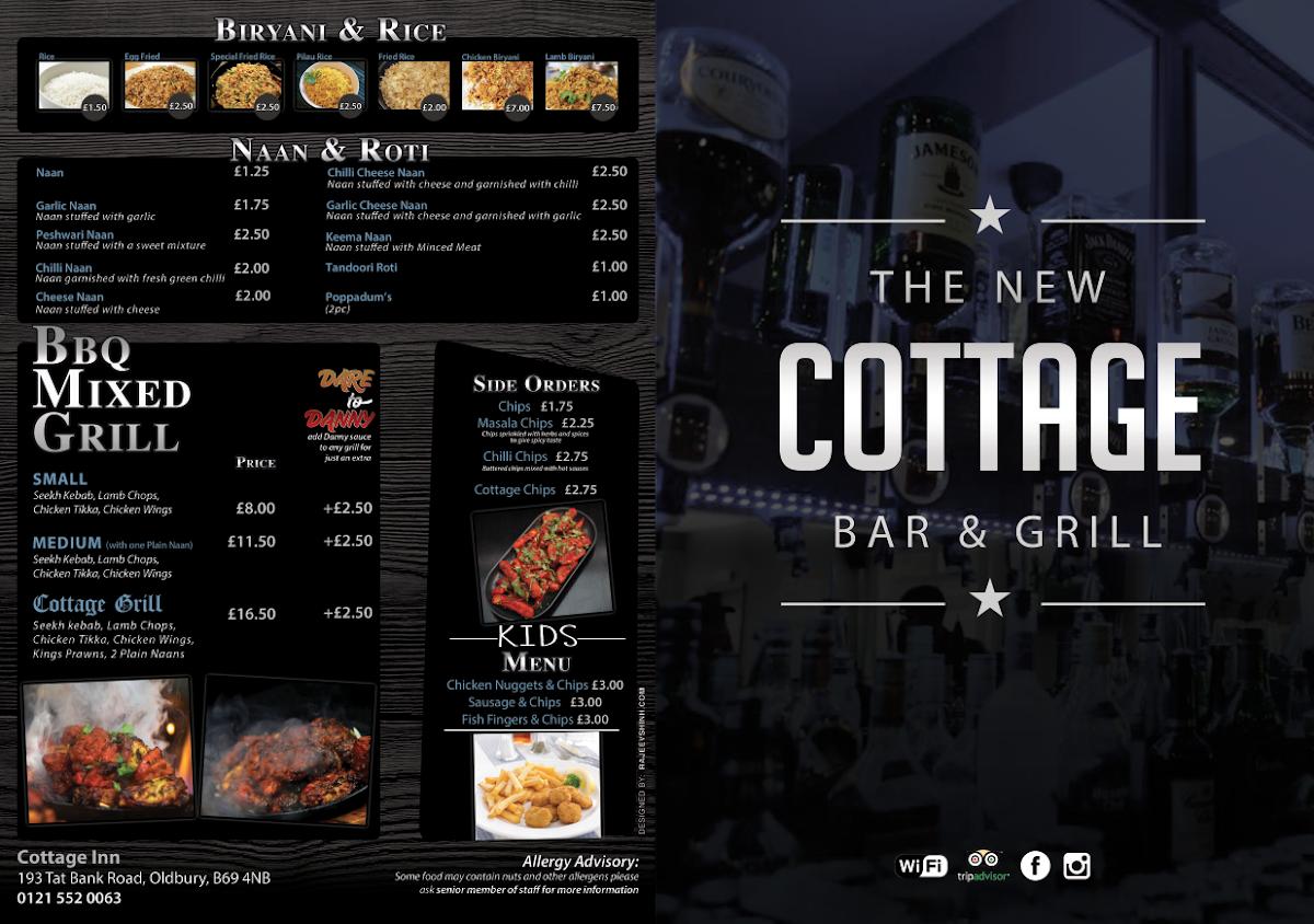 Menu at Soho Cottage pub & bar, Oldbury