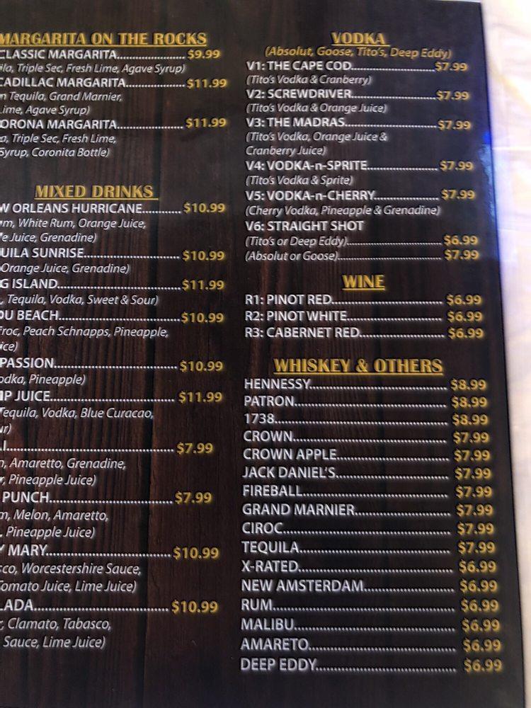 Menu at Red Claws Crab Shack pub & bar, Dallas