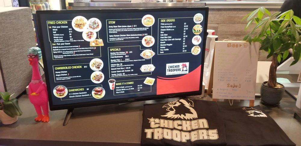 Menu at Chicken Troopers restaurant, Norwalk
