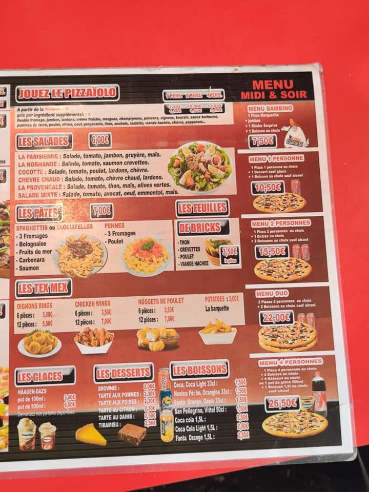 Menu at Funky Pizza pizzeria, Villepreux