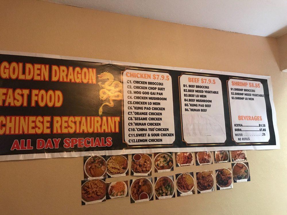 Menu at Uvalde Golden Dragon Fast Food, Uvalde