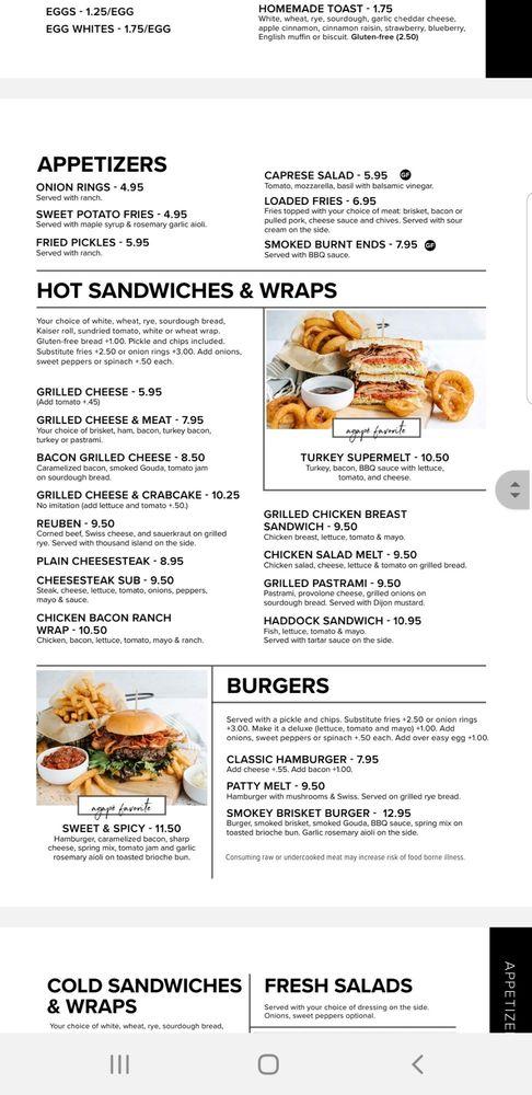 Menu at Agapē Cafe & Grille, Strasburg