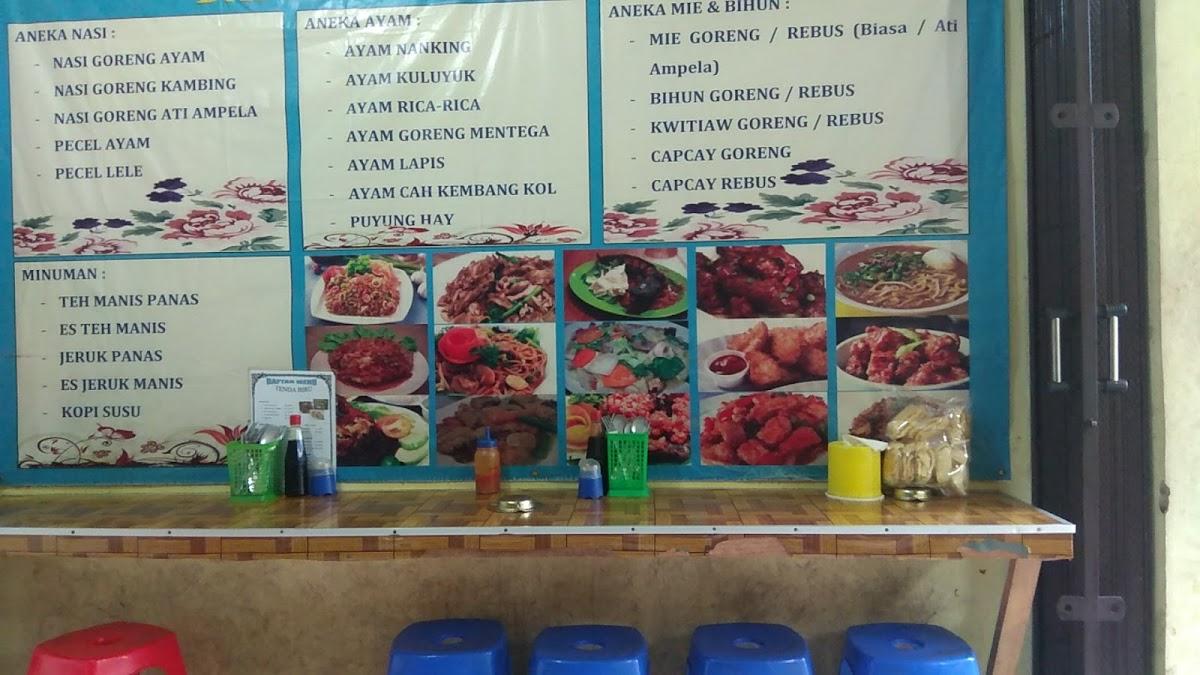Menu at Tenda Biru restaurant, Cimahi