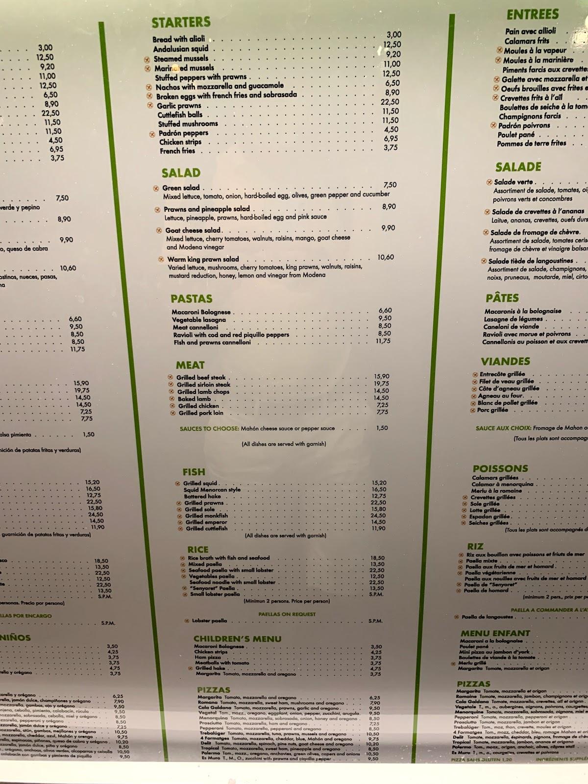 Menu at Delit Restaurant Pizzeria, Serpentona