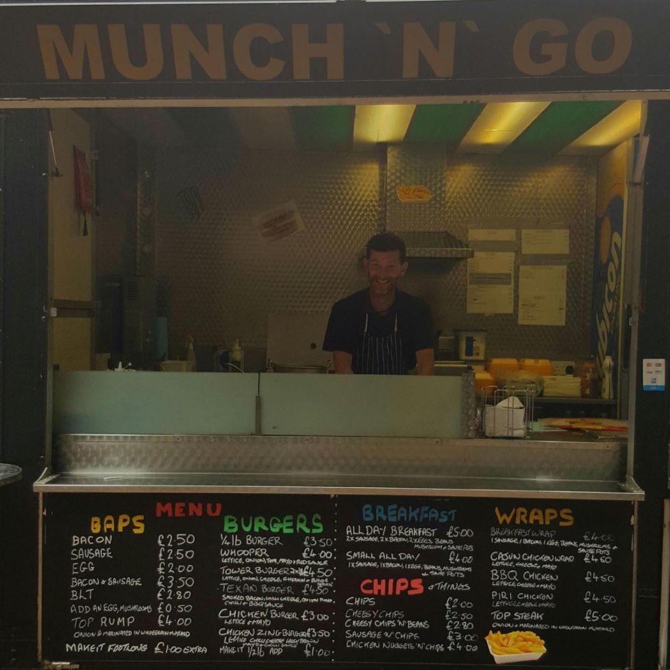 Menu at Munch n go restaurant, Wellington