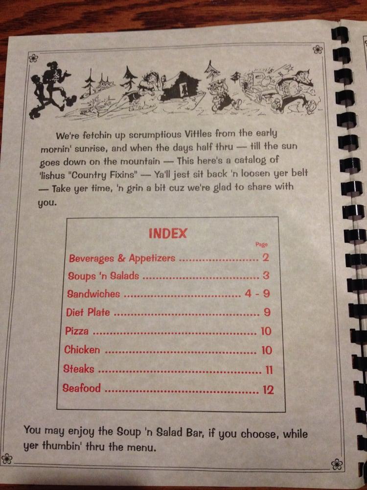 Menu at The Dogpatch Restaurant, Munising