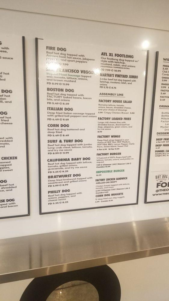 Menu at Banks Food Hall restaurant, Columbus
