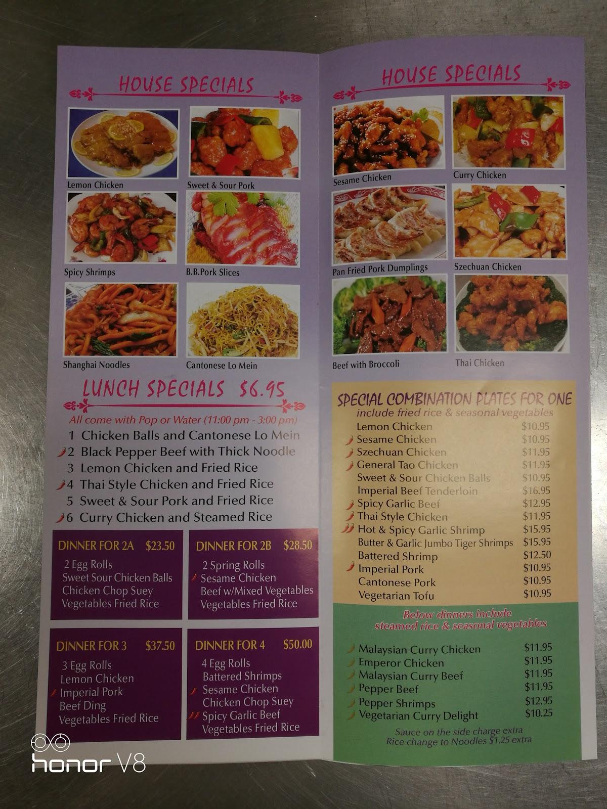Menu at Wok Wagon Express restaurant, Waterloo