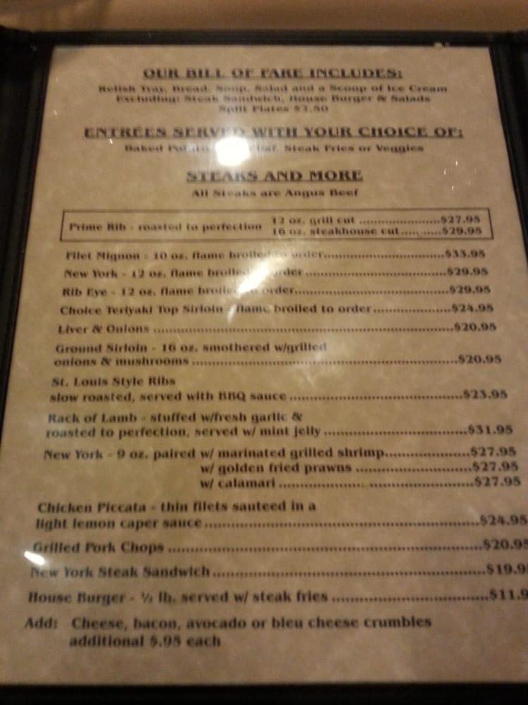 Menu at Center Street Grill pub & bar, Turlock