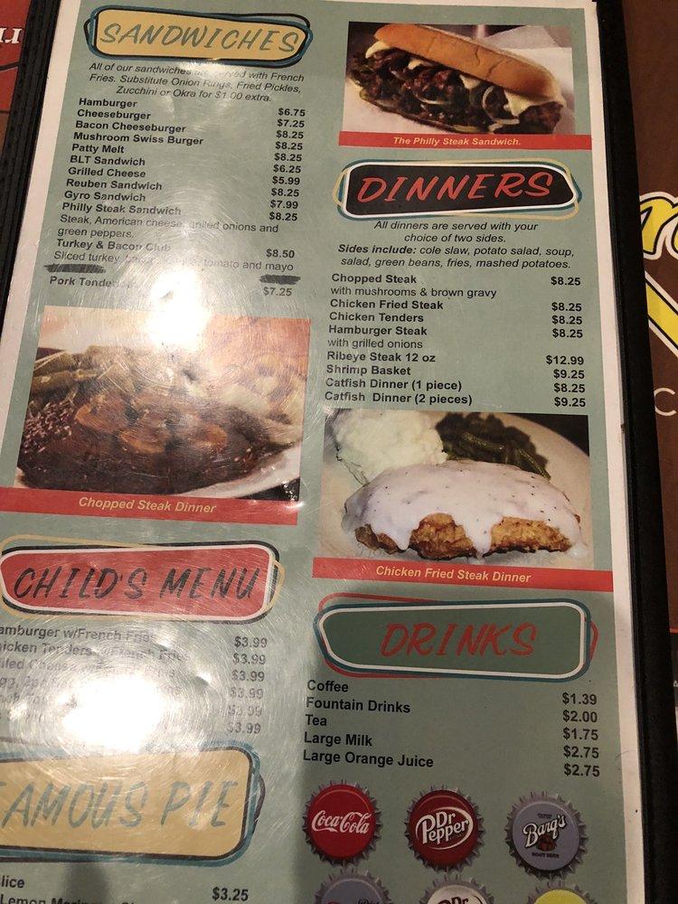 Menu at Norma's Diner restaurant, Columbus, 126 S Kansas Ave