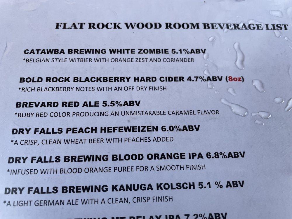 Menu at Flat Rock Wood Room BBQ, Hendersonville