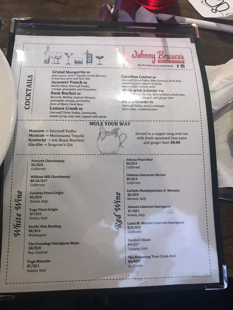 Menu at Johnny Brusco's New York Style Pizza pizzeria, Charlotte ...