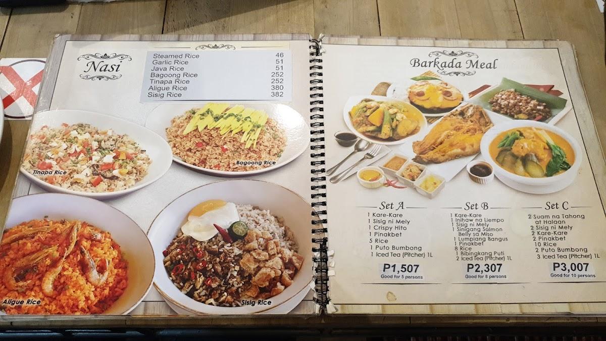 Menu at Mangan restaurant, Quezon City, Ortigas Ave