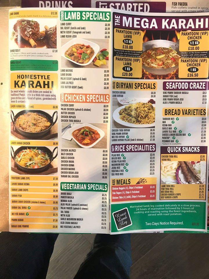 Menu at Kebabish Original Blackburn restaurant, Blackburn