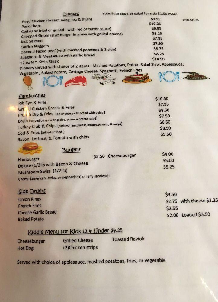 Menu at Fergie's Bar & Restaurant, Lemay