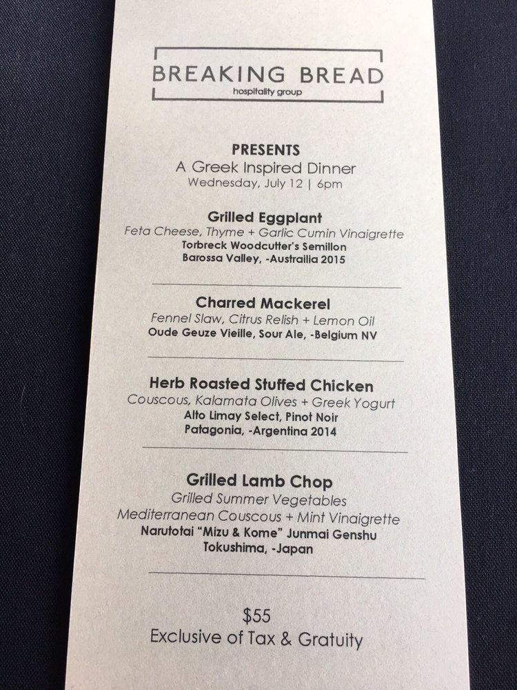 Menu at The Tchin Tchin! Bar, Honolulu