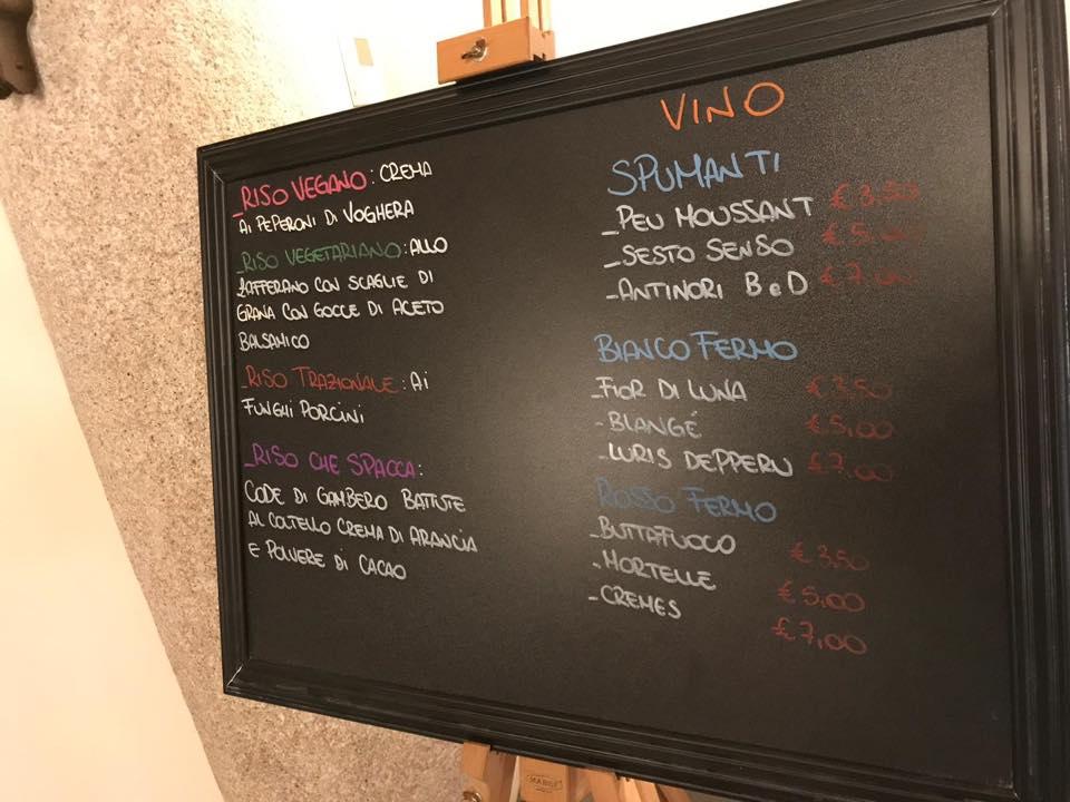 Menu da Il Retro Bistrot ristorante, Pavia