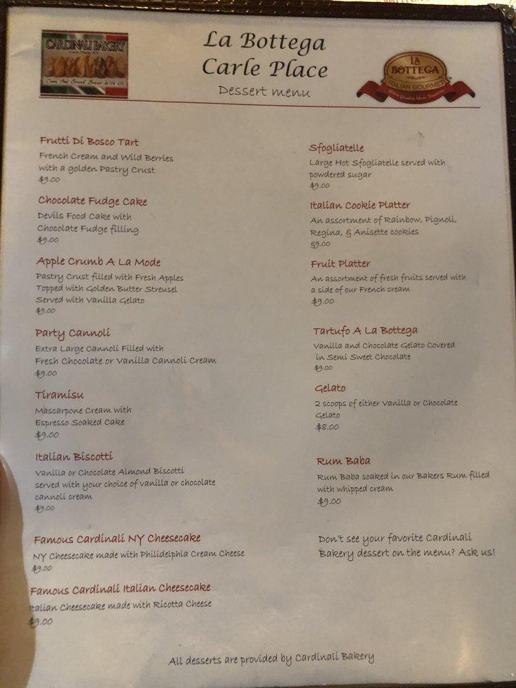 Menu at Cafe Mauro, Carle Place