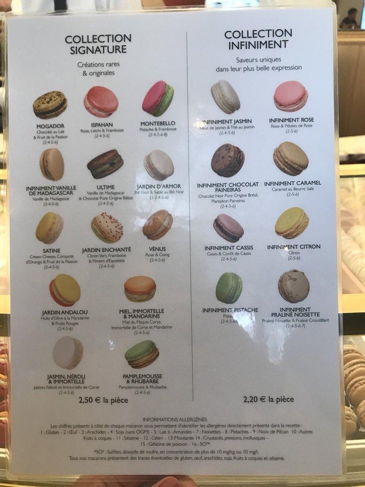Menu at LE CAFÉ PIERRE HERMÉ, Paris, Pl. de la Résistance