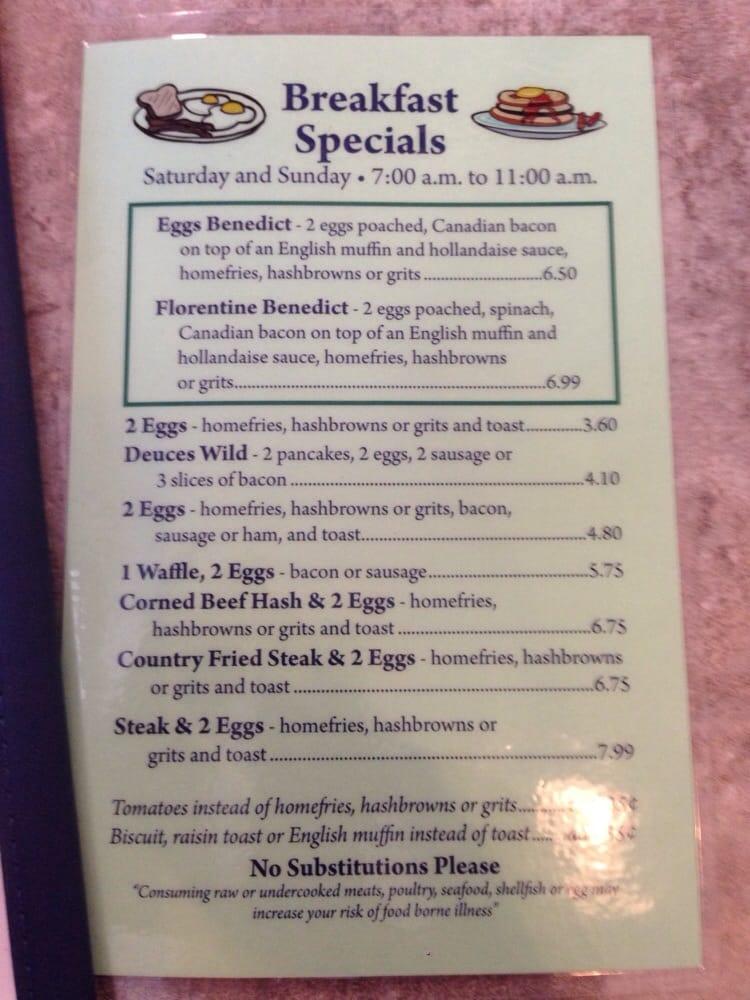 Menu at Bliss Cook House restaurant, Palm Harbor