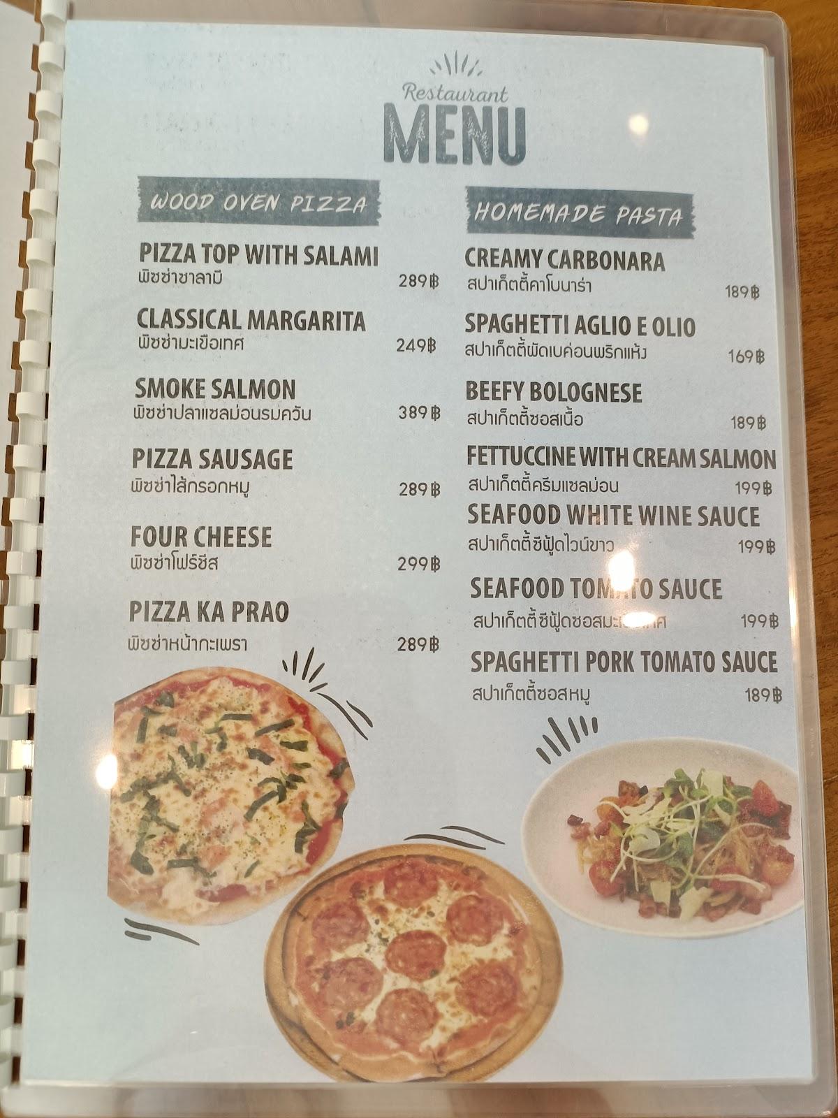 Carta de Four Four Nine Cafe & Bistro, Thap Tai