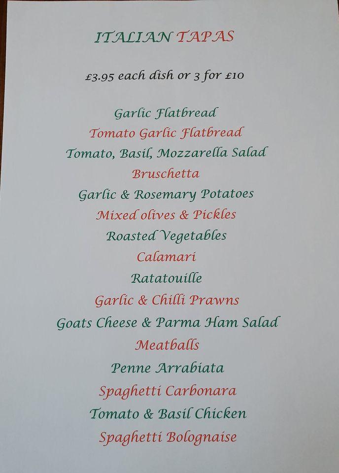 Menu at The Gate Inn | Country Pub, Kitchen & Rooms, Diggle