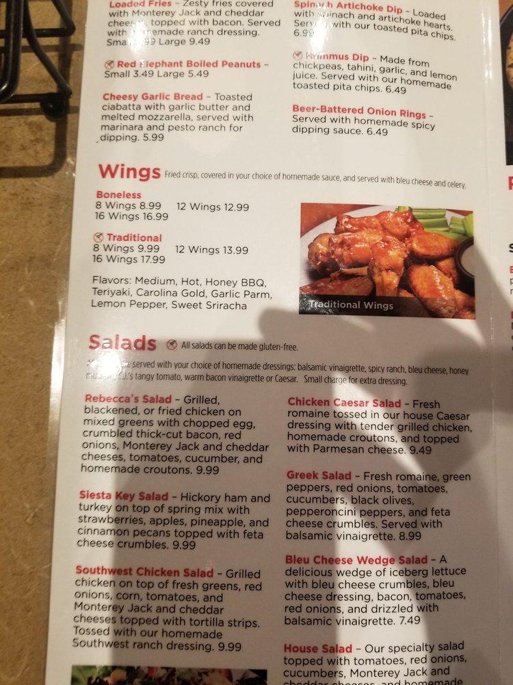 Menu at Red Elephant Pizza & Grill pizzeria, Dothan