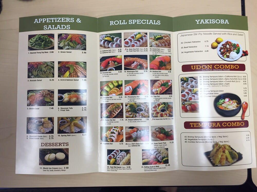 Menu at Rolling Rice restaurant, Rosemead