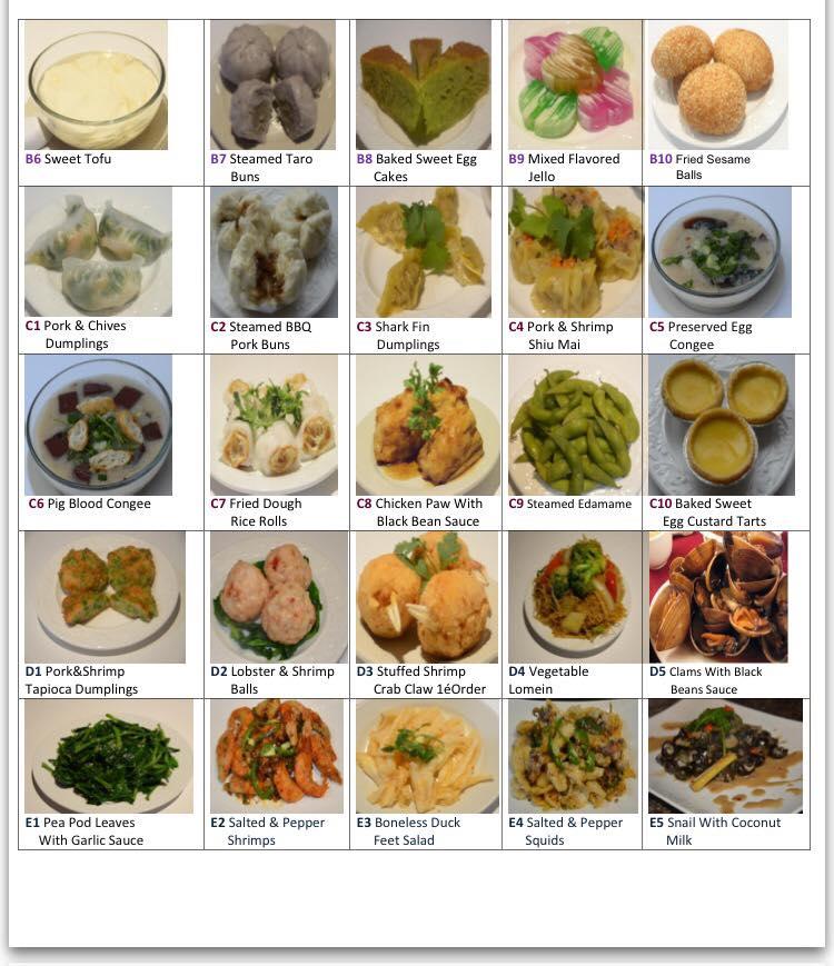 Menu at Saigon Seafood Restaurant, Boston