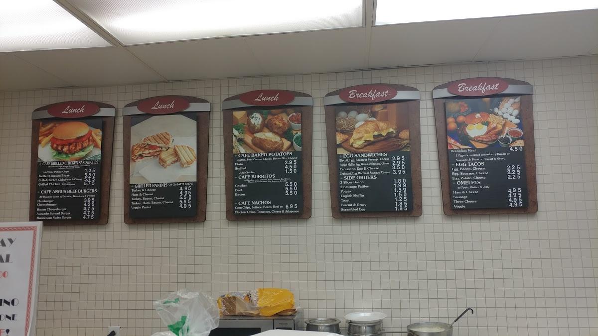 Menu at Citi Corner Cafe, Dallas