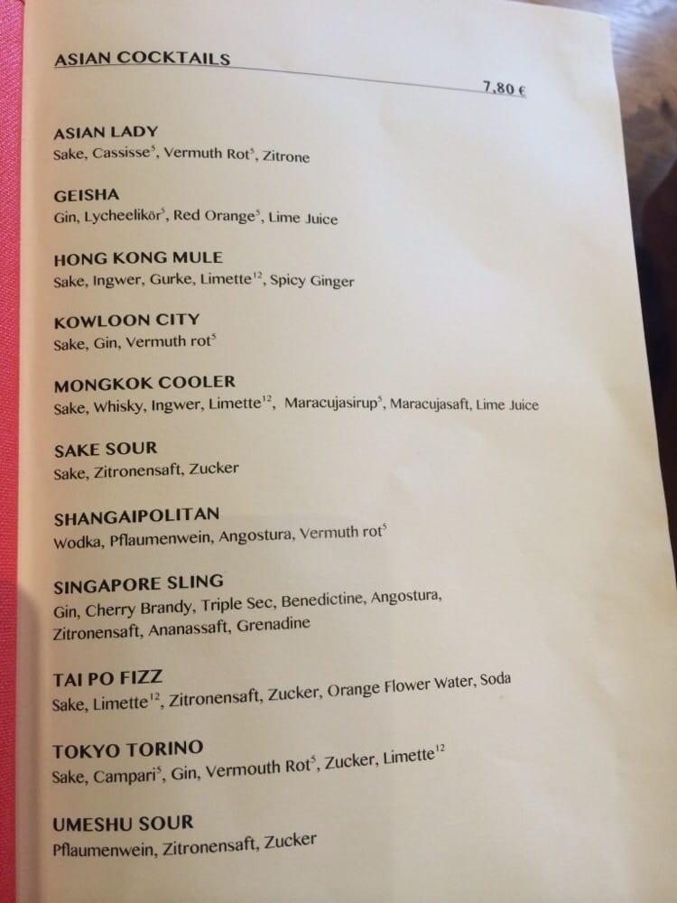 Speisekarte von Mongkok - Asian Thai Cuisine restaurant, München