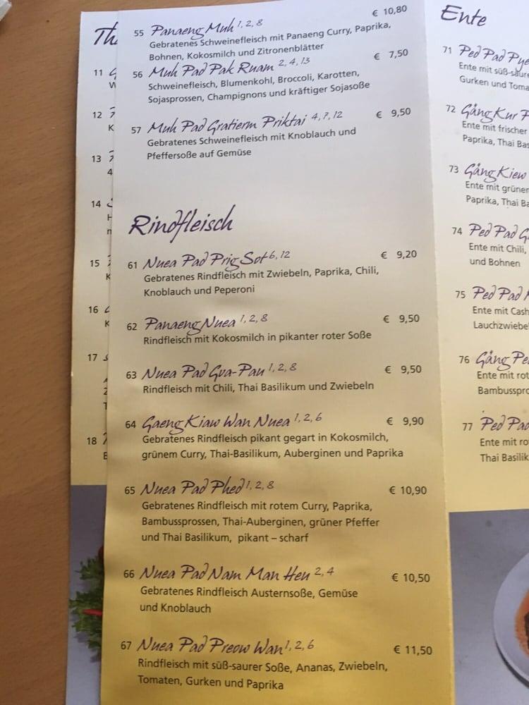 Menu at Chokdee Thai-Break Restaurant, Herxheim bei Landau/Pfalz