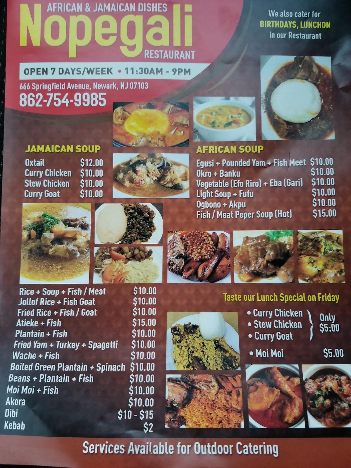 Menu at 9ja Buka Restaurant, Newark
