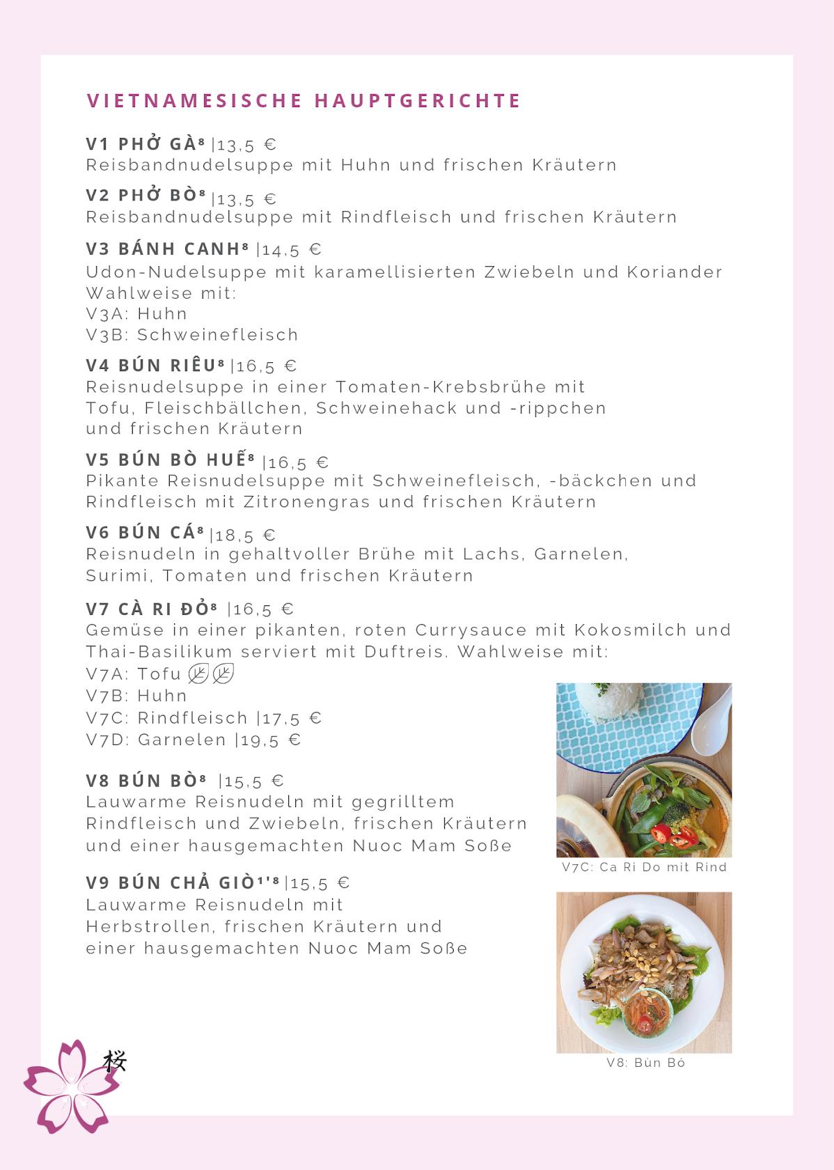 Speisekarte von Kirschblüte Ramstein restaurant, Ramstein-Miesenbach