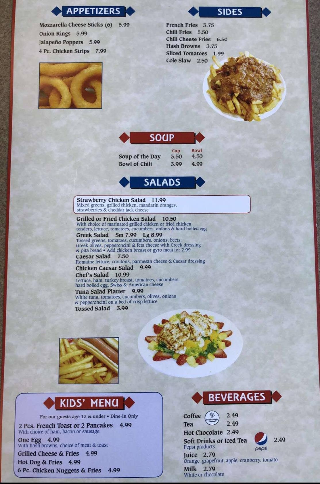 Menu at Lasko’s Restaurant, Bay City