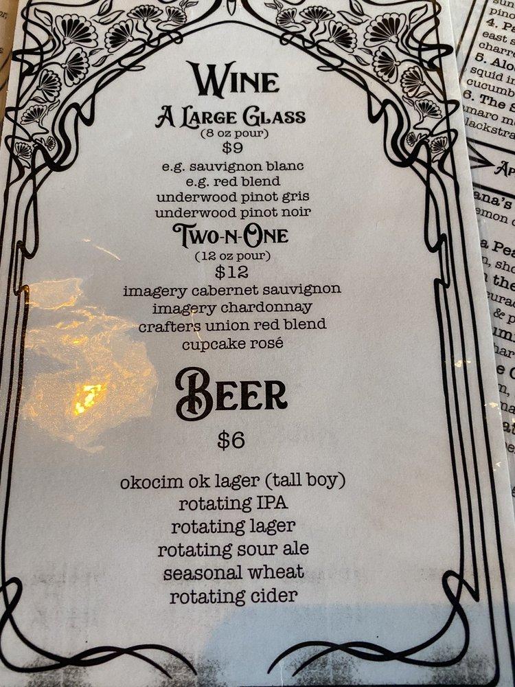 Menu at The Alibi Bourbon & Cocktail Lounge pub & bar, Columbus