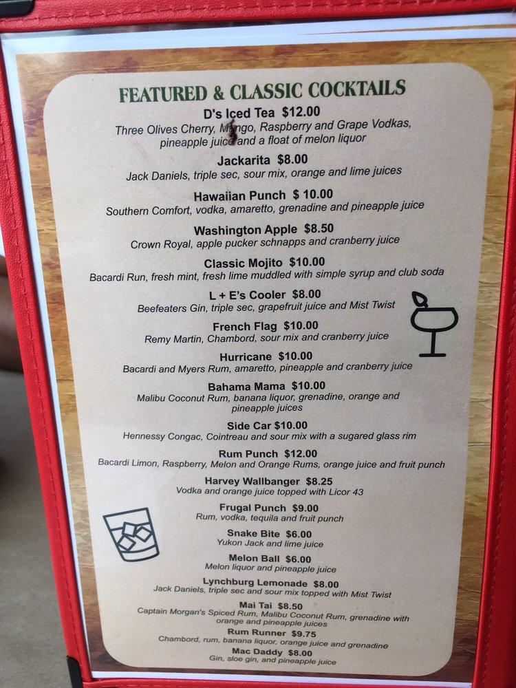 Menu at The Warehouse Tavern & Grill pub & bar, USA