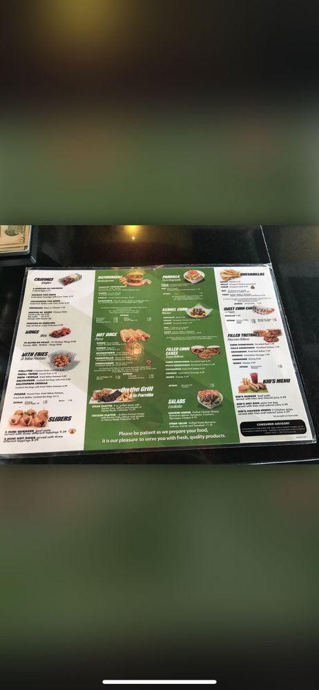 Menu at Los Verdes Miami Lakes restaurant, Miami Lakes, NW 186th St
