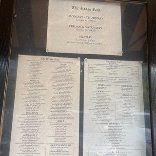 Menu at The Brass Rail restaurant, Locust Valley