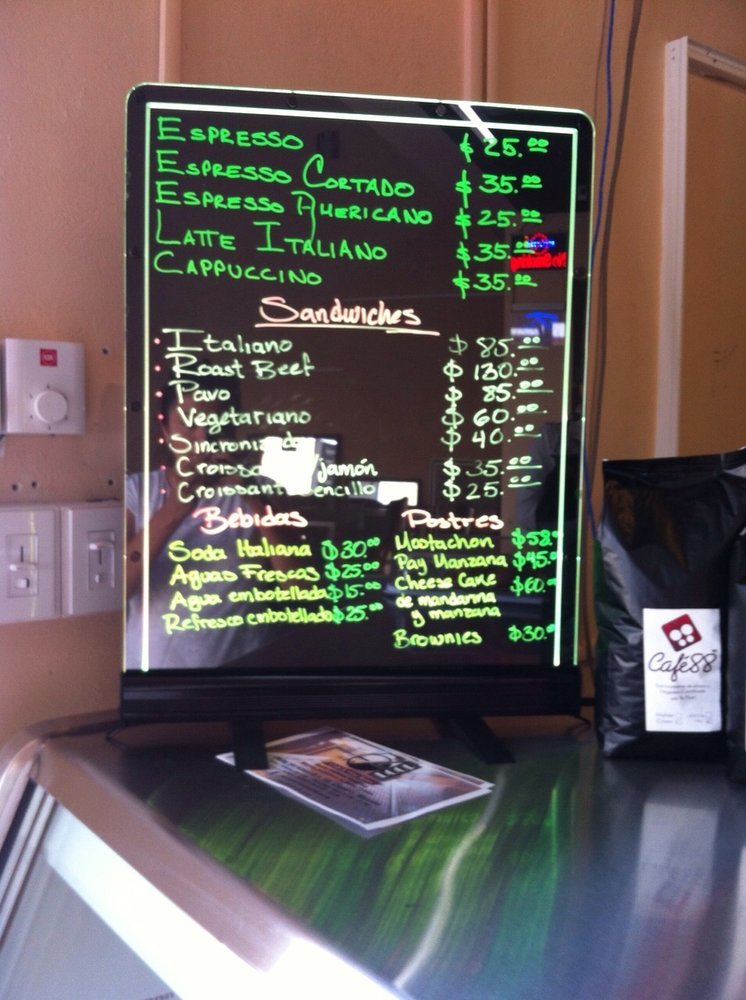Menu at Door 54 pub & bar, Merida