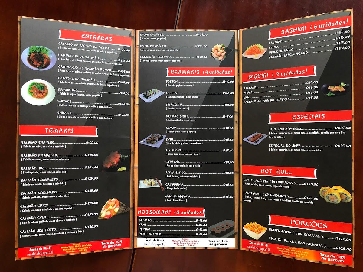 Menu em Japa In Kasa restaurante, Piçarras