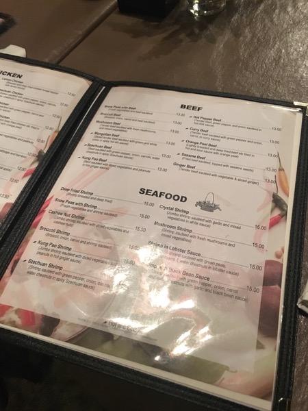 Menu at Soho Asian Cuisine restaurant, Butte