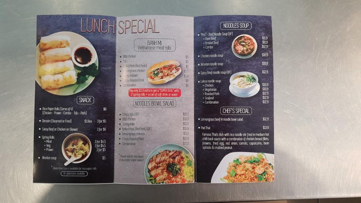 Menu at Asian Taste Vietnamese cuisine restaurant, Brooklyn Park